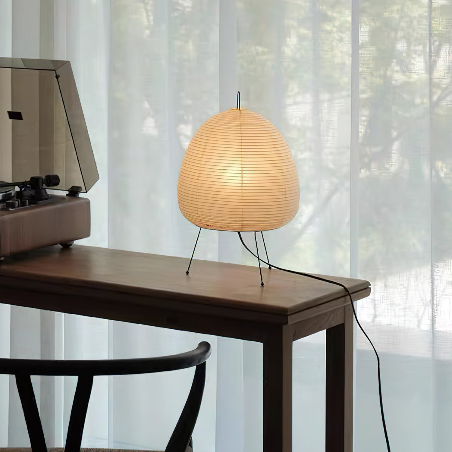 Light up your space with the unique charm of the Akari lighting collec ...