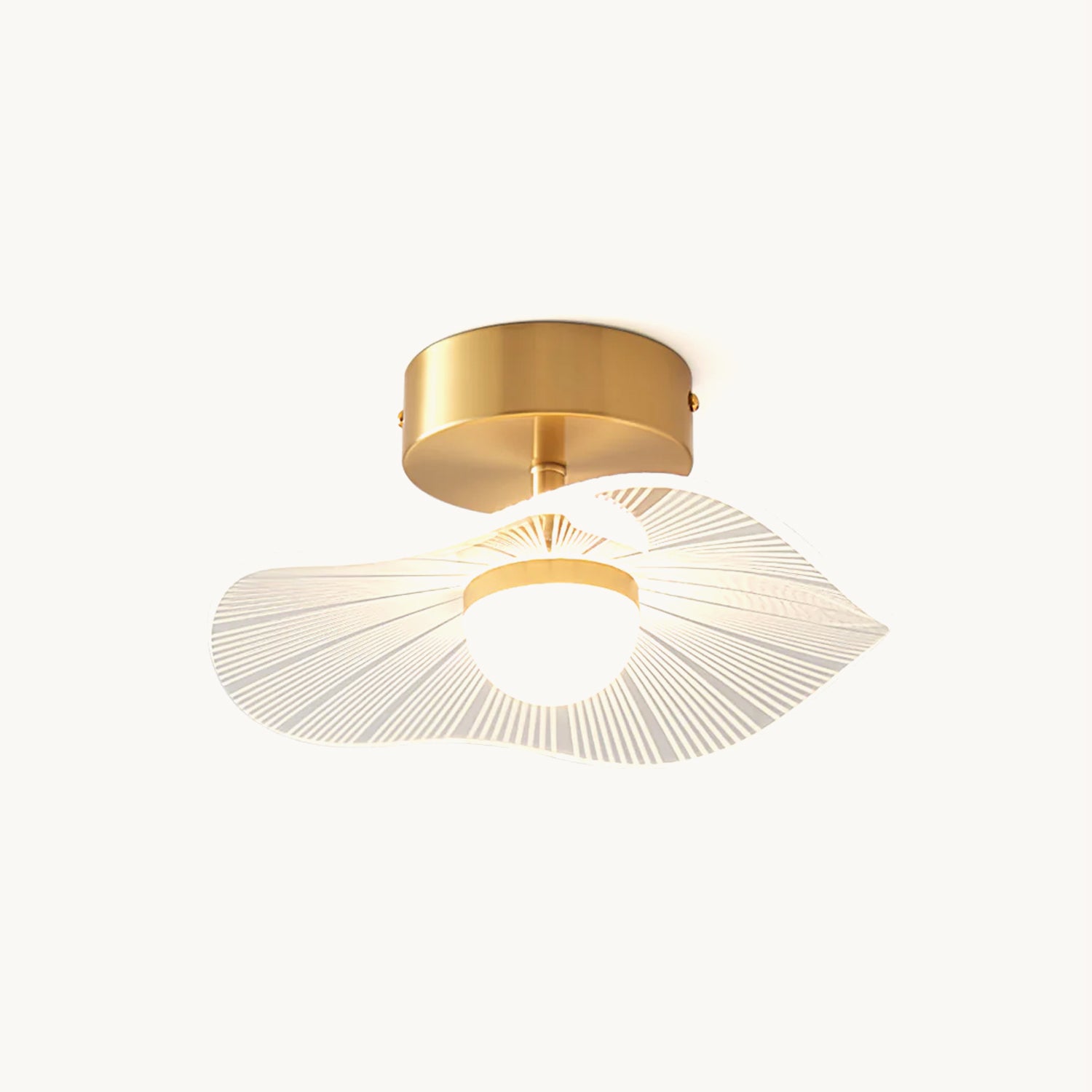 Acrylic Lotus Leaf Ceiling Light – Mooijane