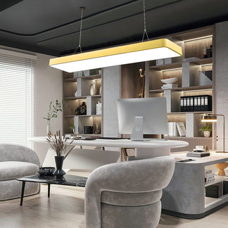 Modern LED Rectangular Office Pendant Light – Mooijane
