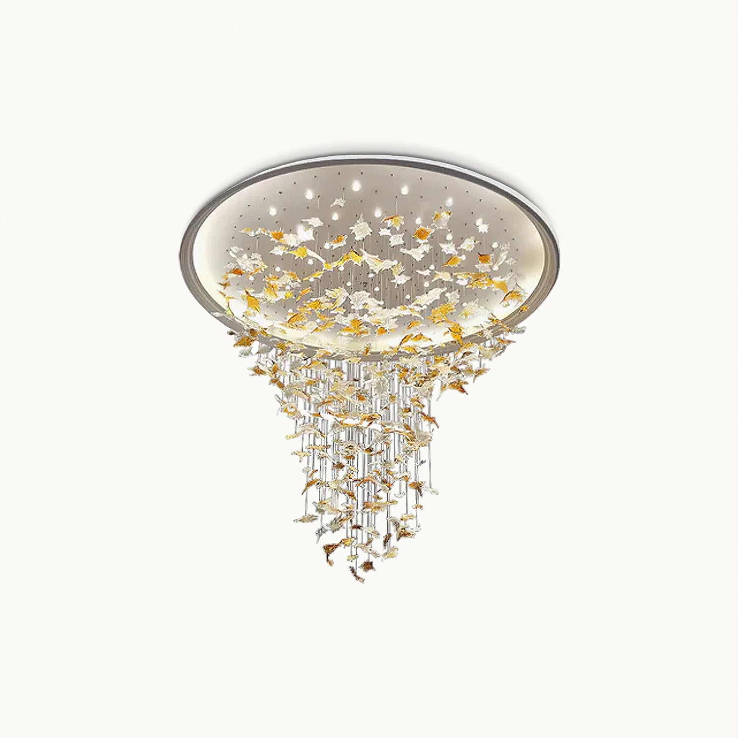 Multicolor Crystal Maple Leaf Chandelier – Mooijane