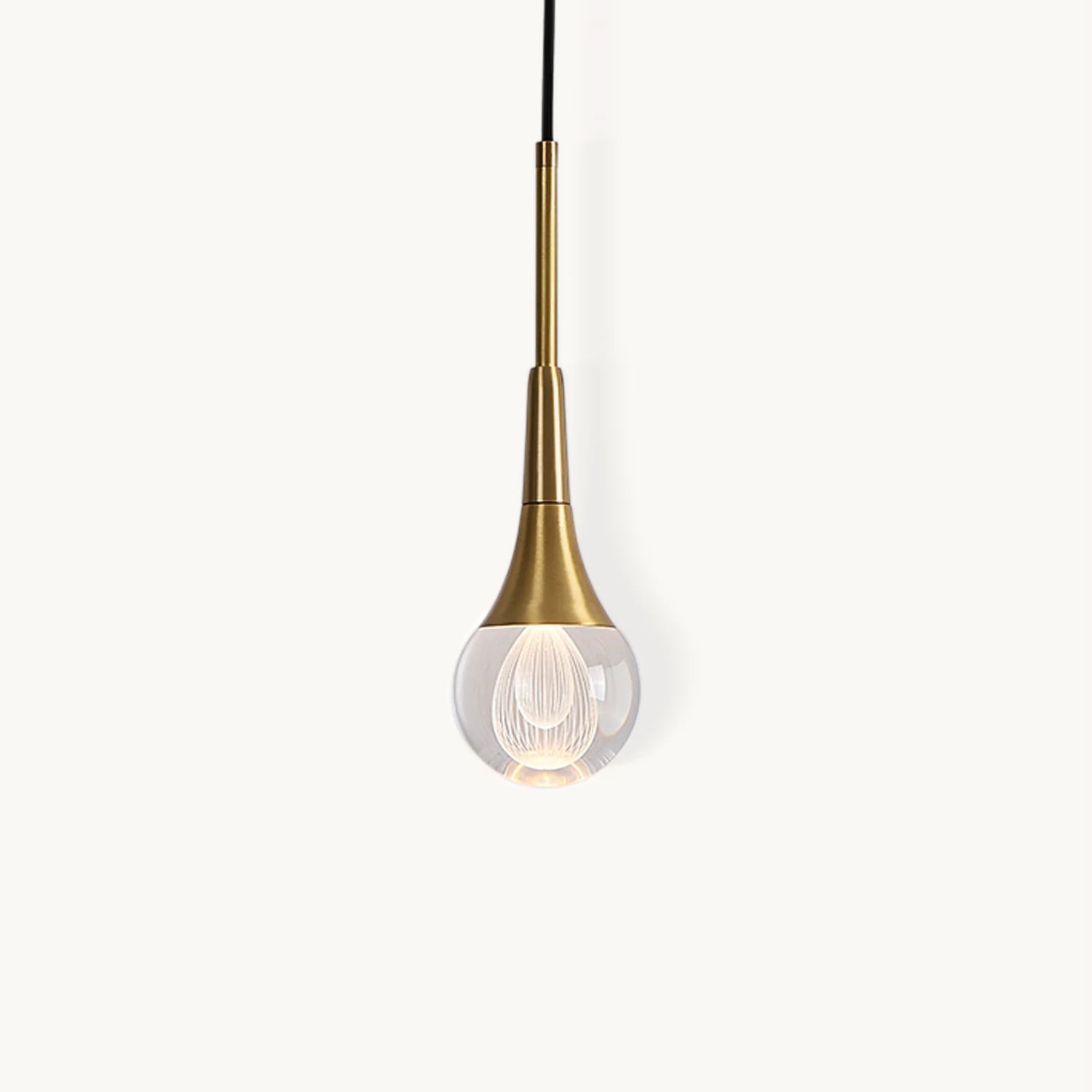 Simple Drop-Shaped Crystal Pendant Lamp – Mooijane